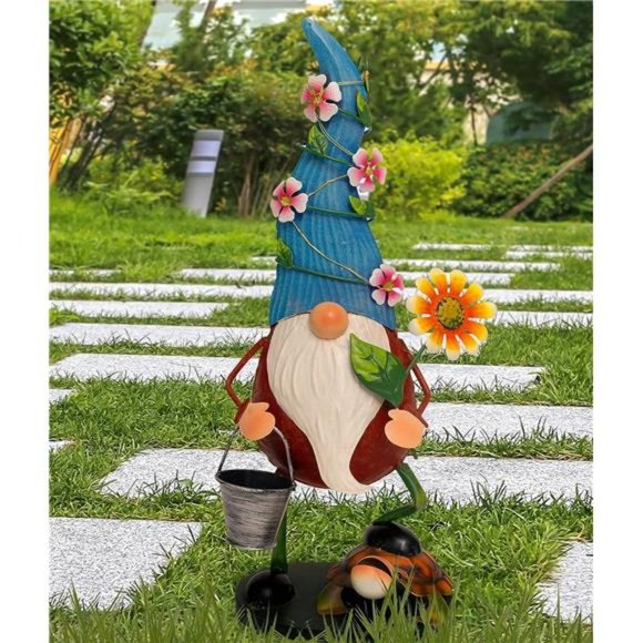 Accents | Garden Gnomes Outdoor Large 16 Metal Large Garden Gnome ...